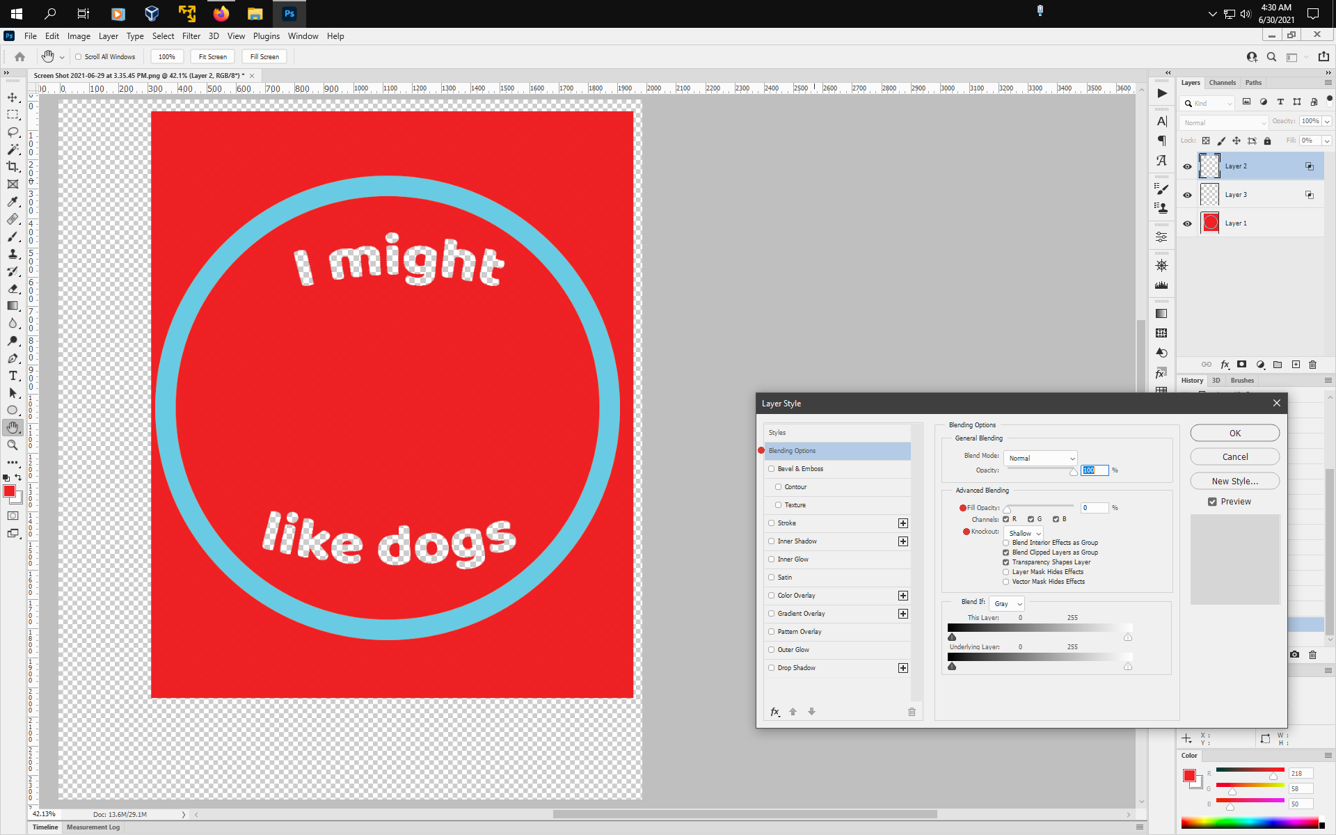 Solved: How to cut out one layer from another? - Adobe Community - 12147087