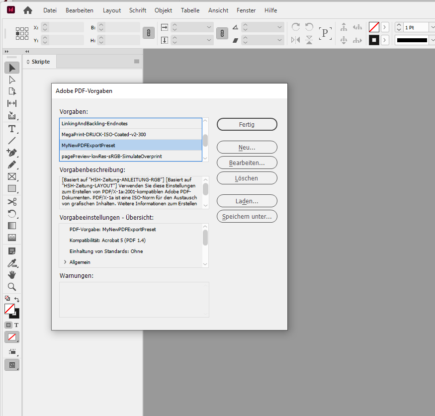 Re: Import preset name changing in indesign server... - Adobe Product ...