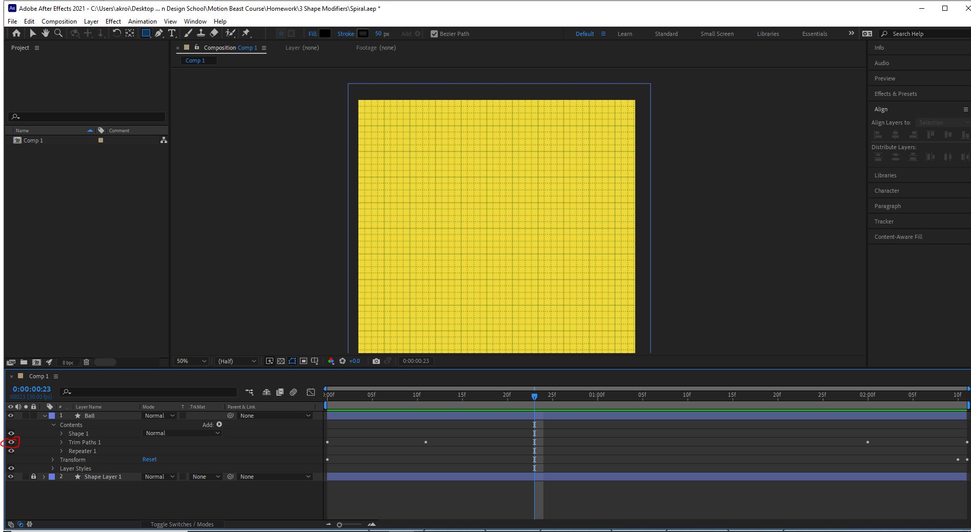 Shape Layer Disappears When I Add Trim Paths And R Adobe Product Community 12148853