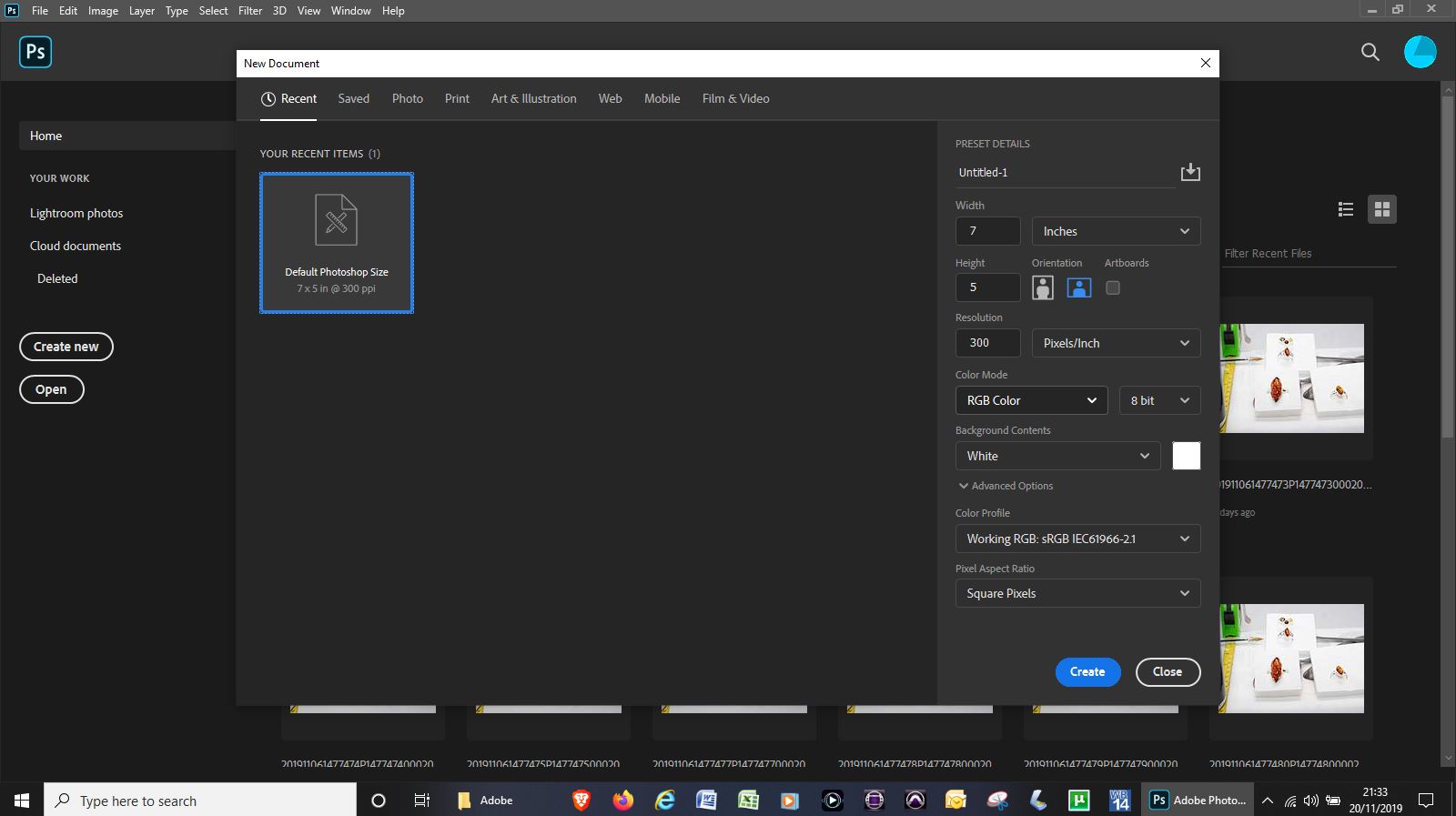 Create New dialogue box - Adobe Support Community - 10749979