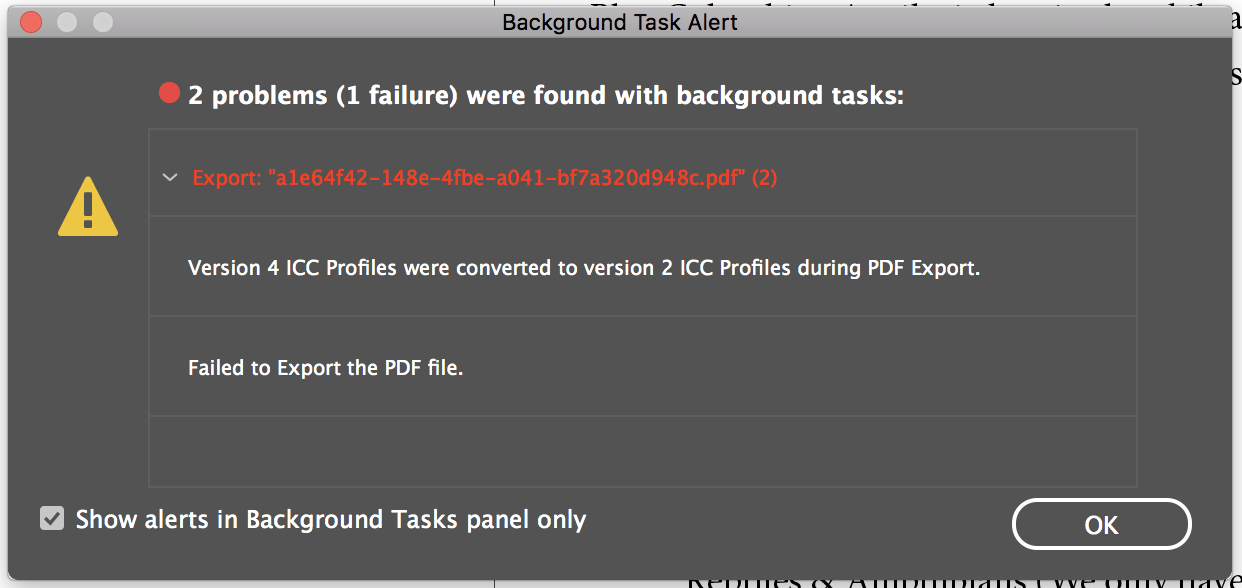 Adobe InDesign Share for Review failure - Adobe Community - 12149707