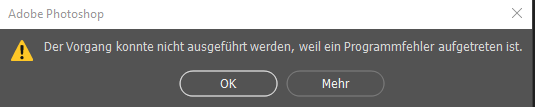 Photoshop Error - Adobe Support Community - 12154808