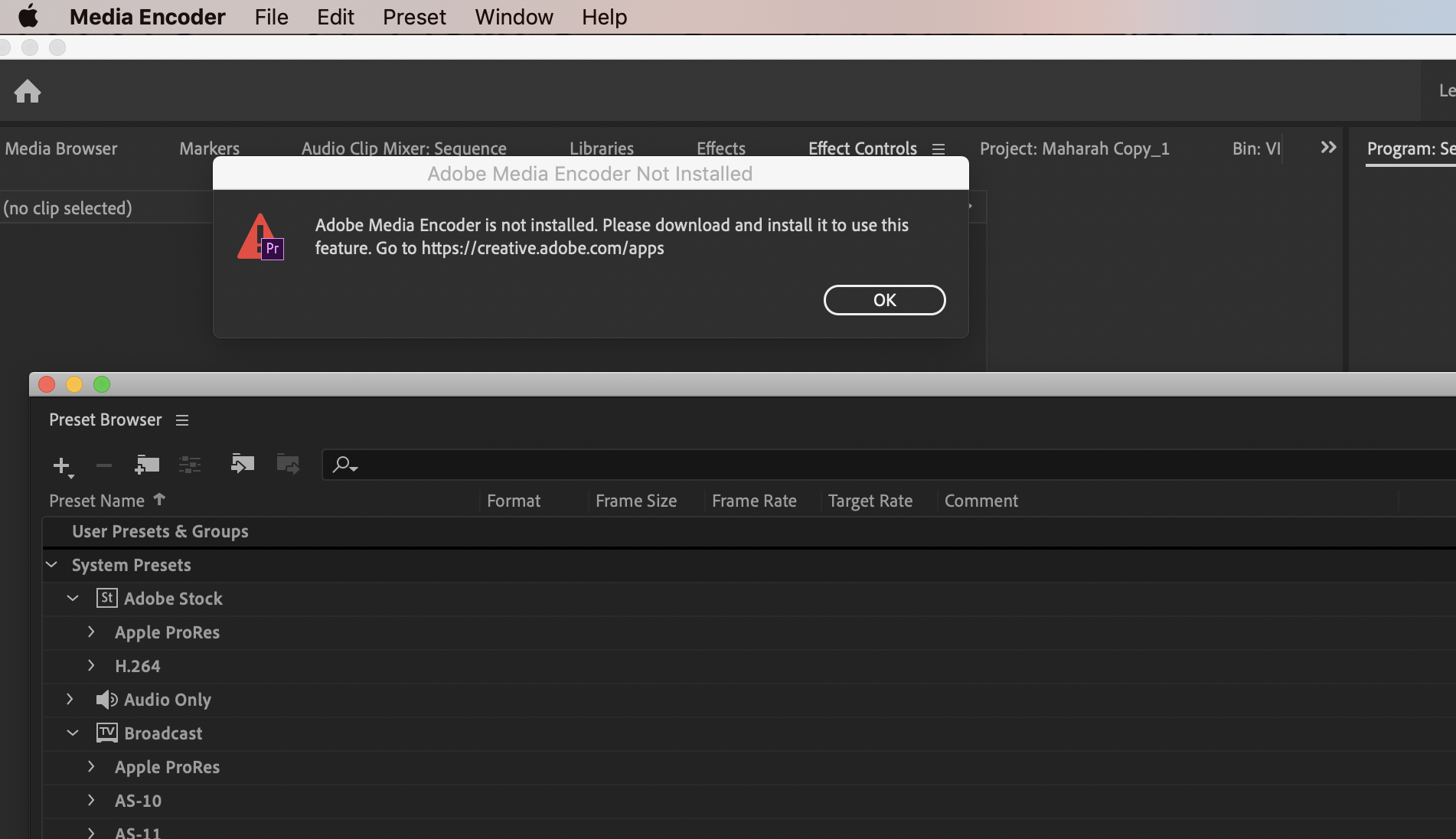 Media Encoder not installed (but it definitely is ... - Adobe Community ...