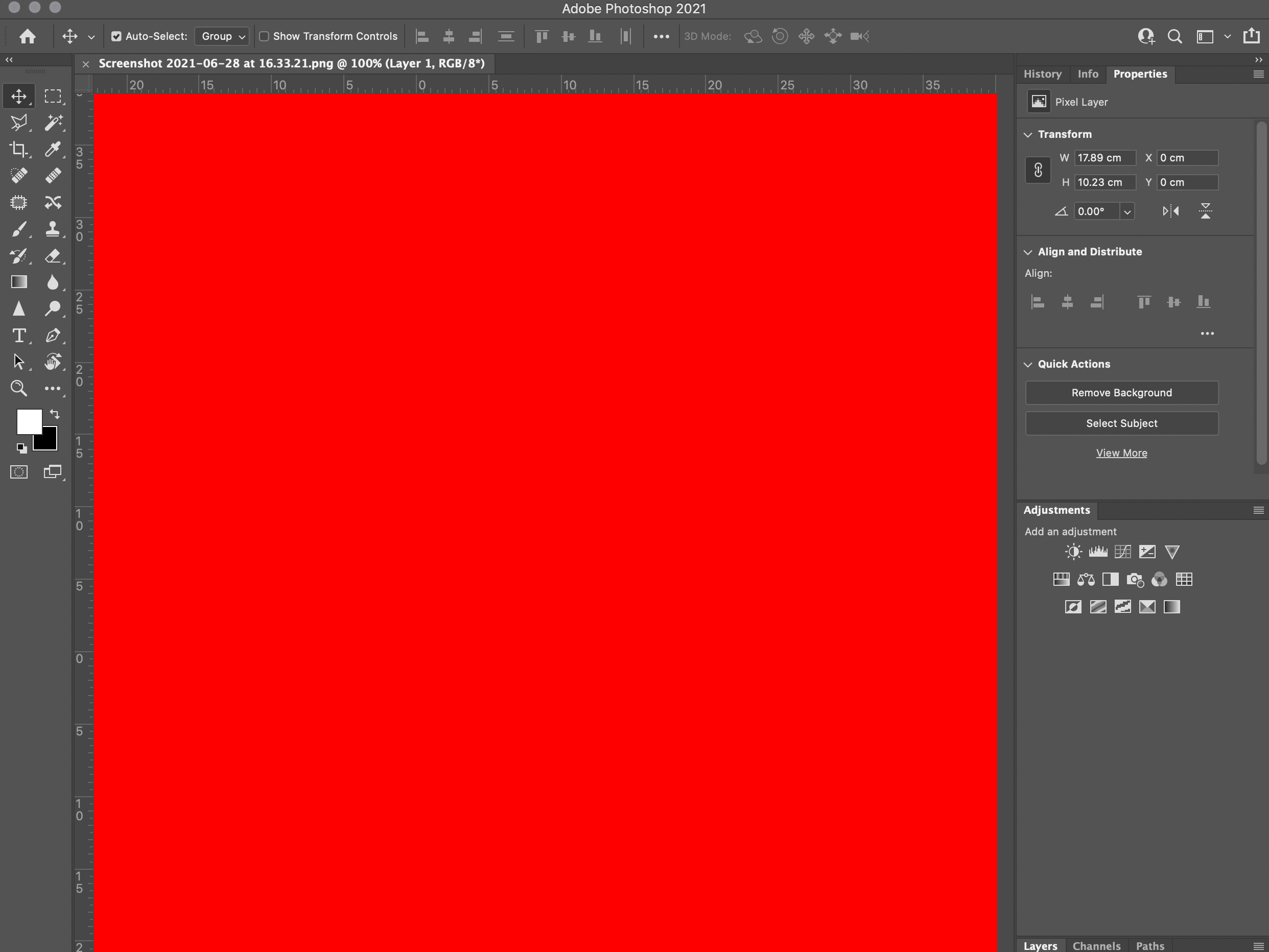 Photoshop shows as solid red screen - Adobe Community - 12161929