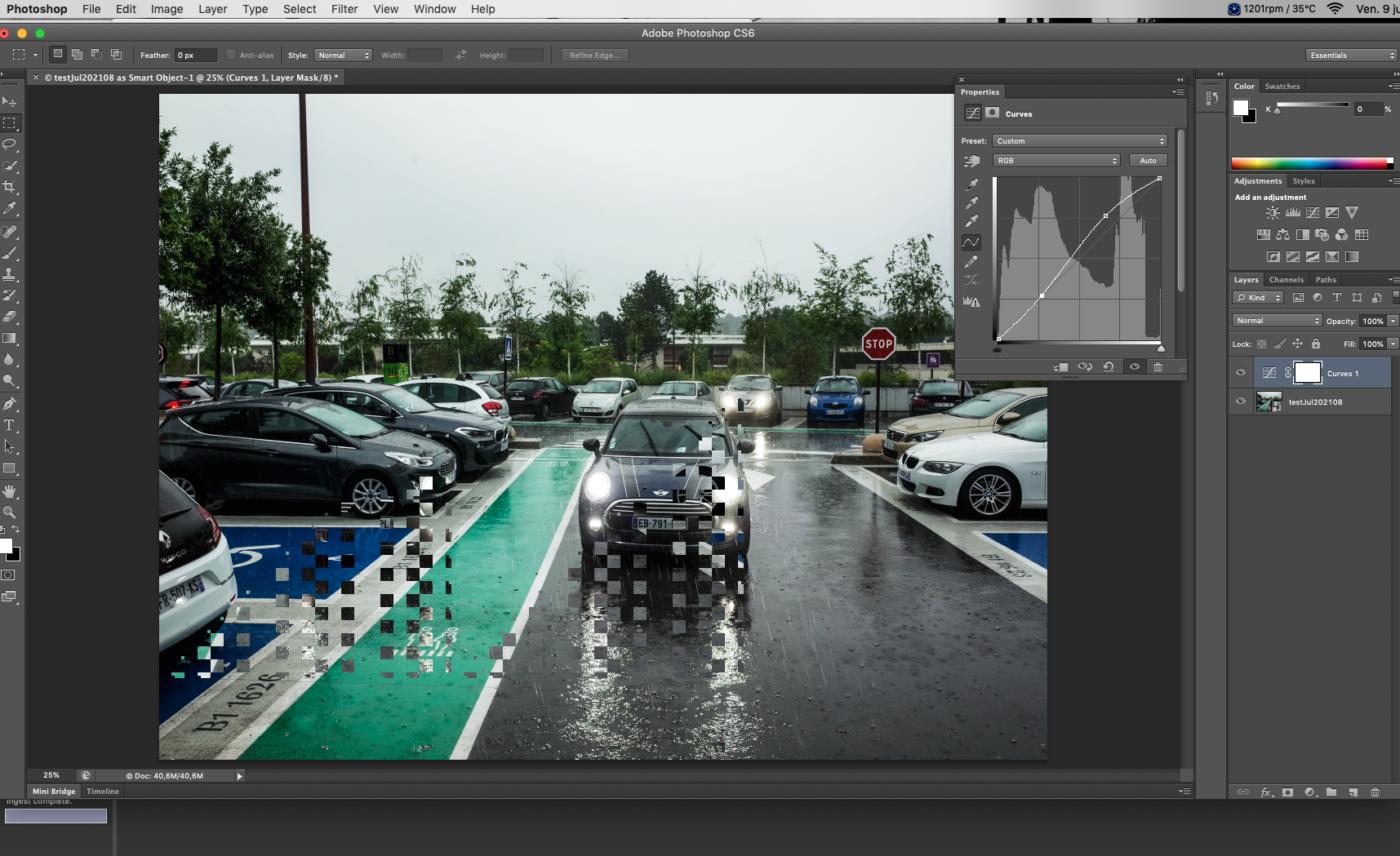 Solved: Uneven Checker pattern with CS6 during adjustment ... - Adobe ...