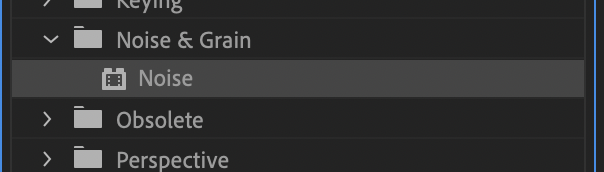 Missing effect options — Noise and Grain - Adobe Support Community ...