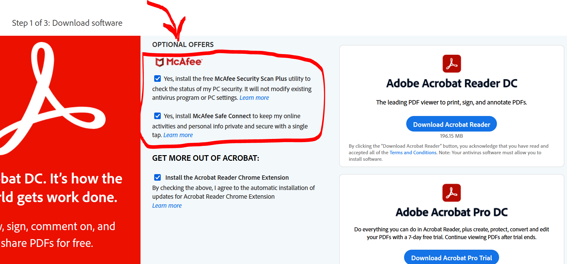 Acrobat Reader DC installer aggressively install M... - Adobe Support ...