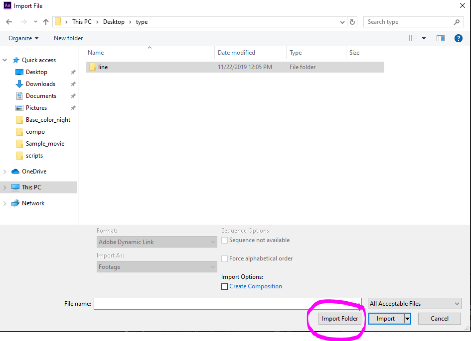import folder into After Effects CC by using Exten... - Adobe Community ...