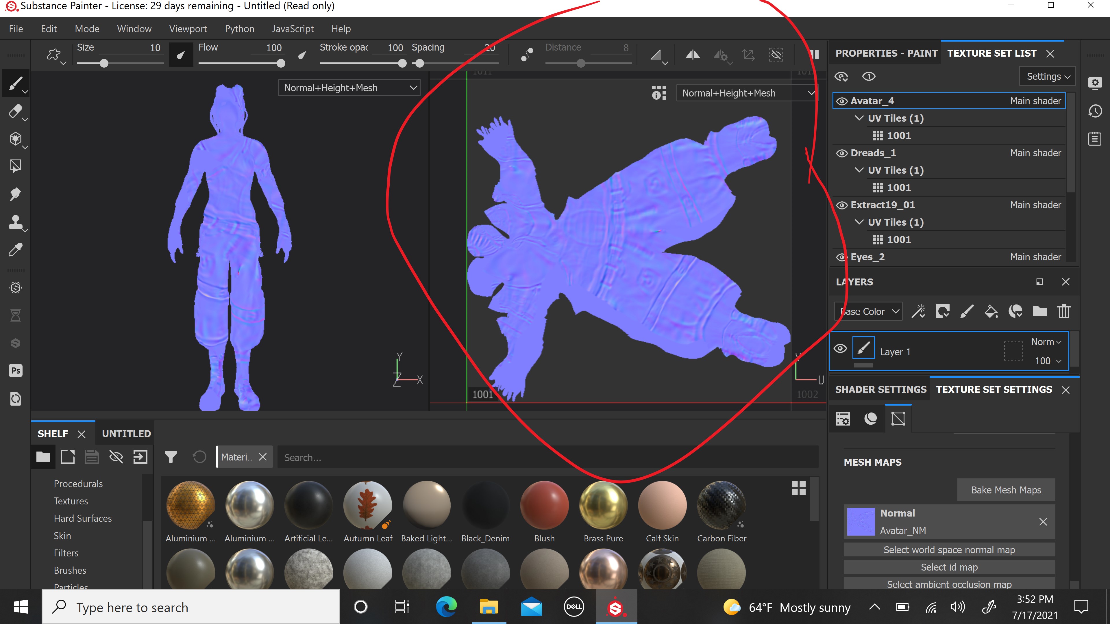 Normal map and UV map don't align - Adobe Community - 12183766