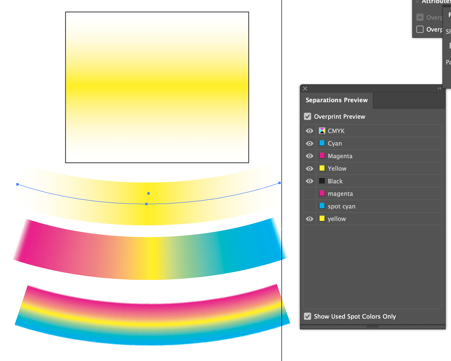 Gradient stroke wont print as spot colors. - Adobe Community - 12186559