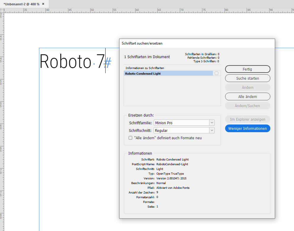 Re: InDesign Doc Roboto getting 2 different 7's - Adobe Product ...