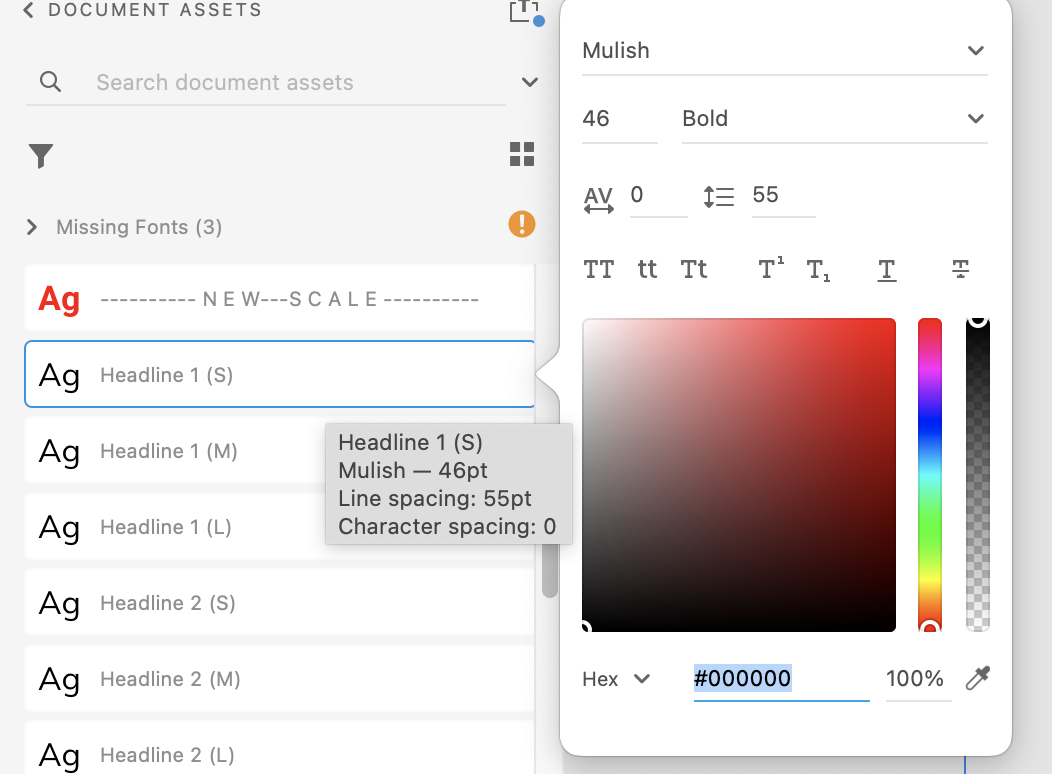 Character Styles Previews: Adobe Fonts vs. Install... - Adobe Product ...