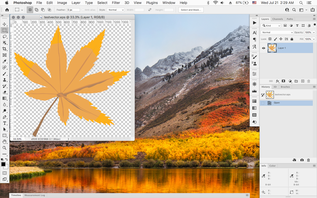 Solved: Fixed: Unable to Rasterize EPS Upon opening in Pho... - Adobe ...