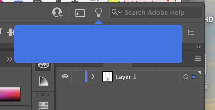 What is this blue learning box covering my layers!... - Adobe Community ...