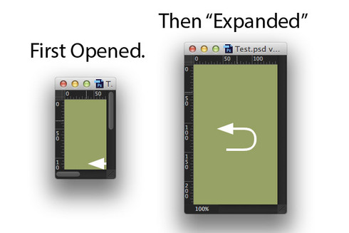 P: Files open with wrong window size on non-Retina... - Adobe Community ...