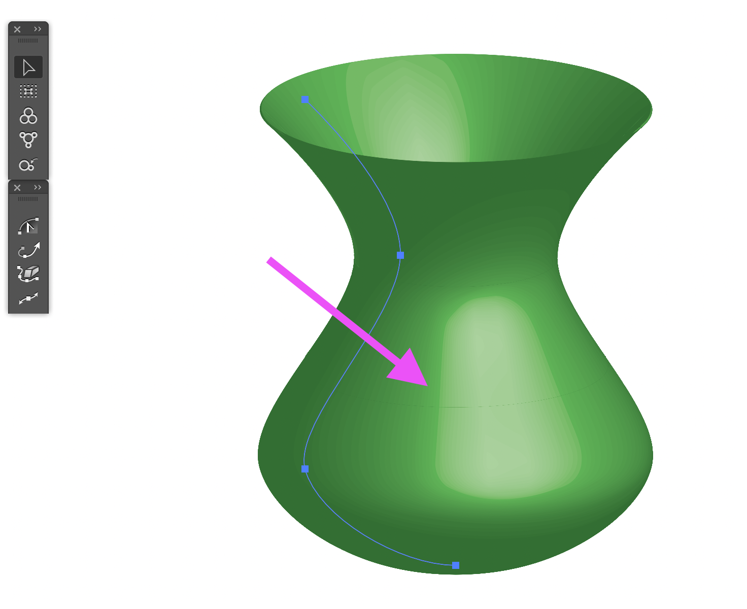 Solved: 3D revolve creates shape with white lines? - Adobe Support ...