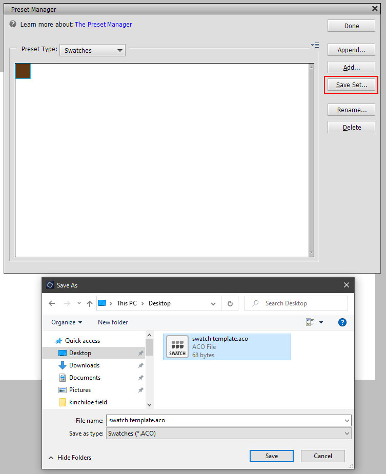 Solved: How do I create a custom color swatch ".aco" file? - Adobe ...