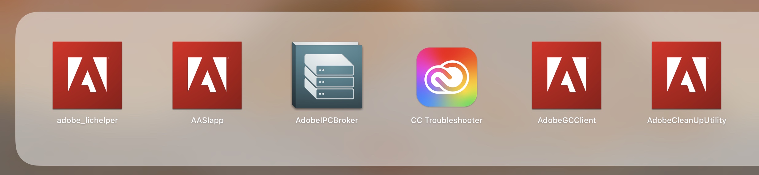 Solved: Unknown icons about Adobe app on my Mac - Adobe Community ...