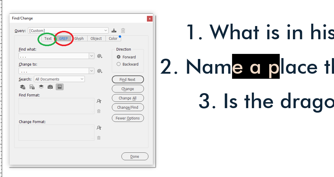 Solved: Find and replace treating . like a wildcard - Adobe Product ...