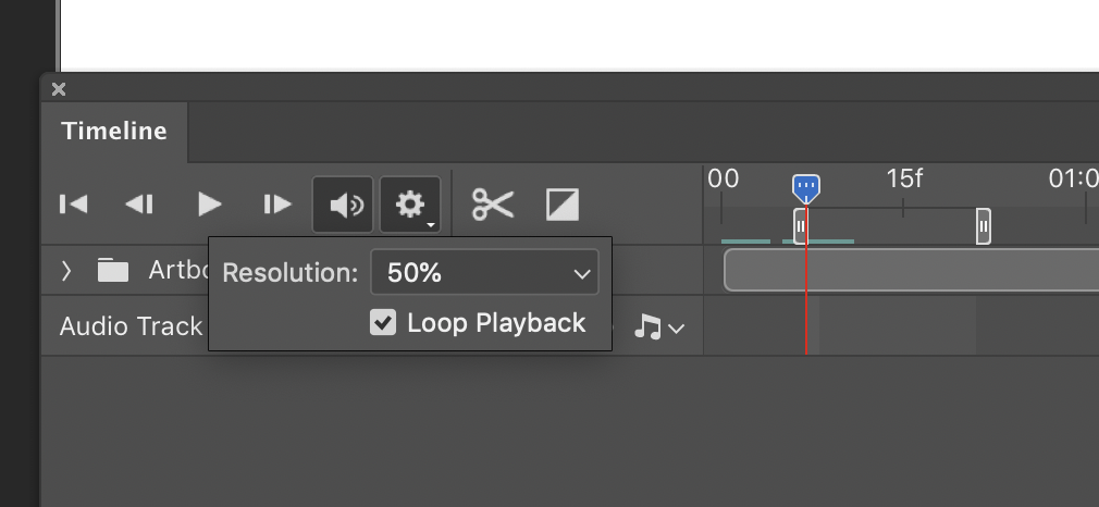 View only a section of timeline in a loop. - Adobe Community - 12219485