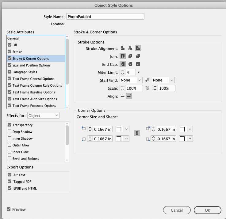 Solved: Offset border stroke using object styles - Adobe Product ...