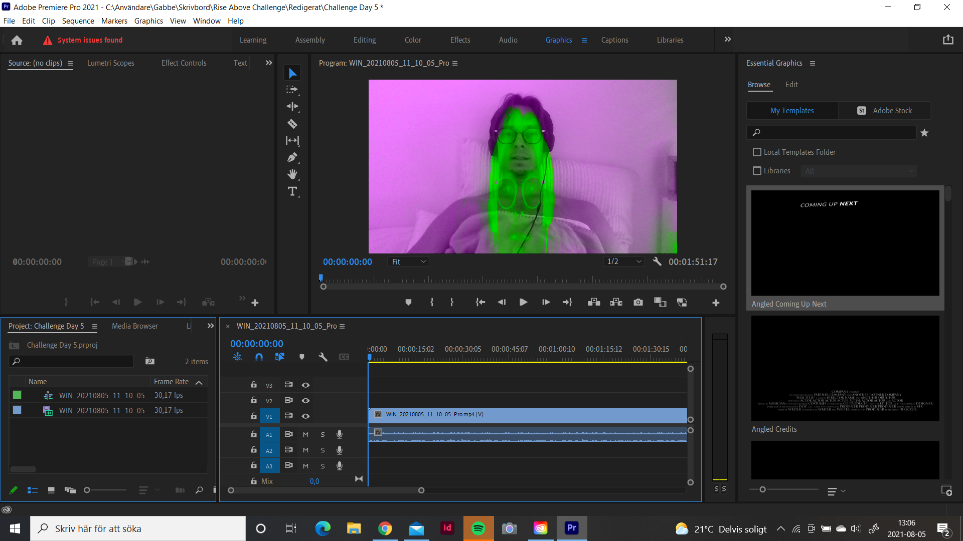 Green and pink screen - Adobe Product Community - 12230572
