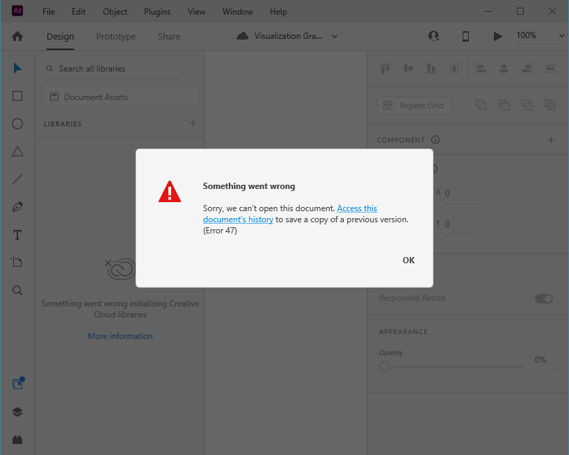Xd cloud file / app laggy and then file now failed... - Adobe Community ...