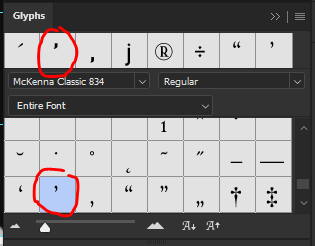 Font is using a different glyph for apostrophe eve... - Adobe Community ...