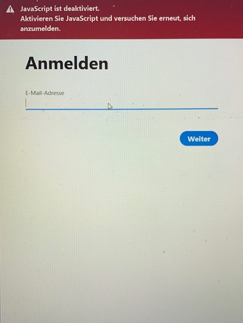Solved Java Script Error When Trying To Login Cc Apps Adobe Product Community 10764550