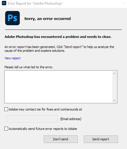 Photoshop crashes on launch - Adobe Community - 12315895