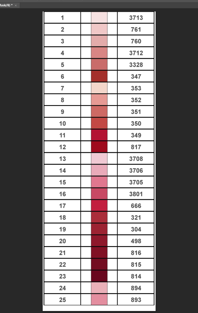 Solved: Fill shape colour by adding DMC number - Adobe Product ...