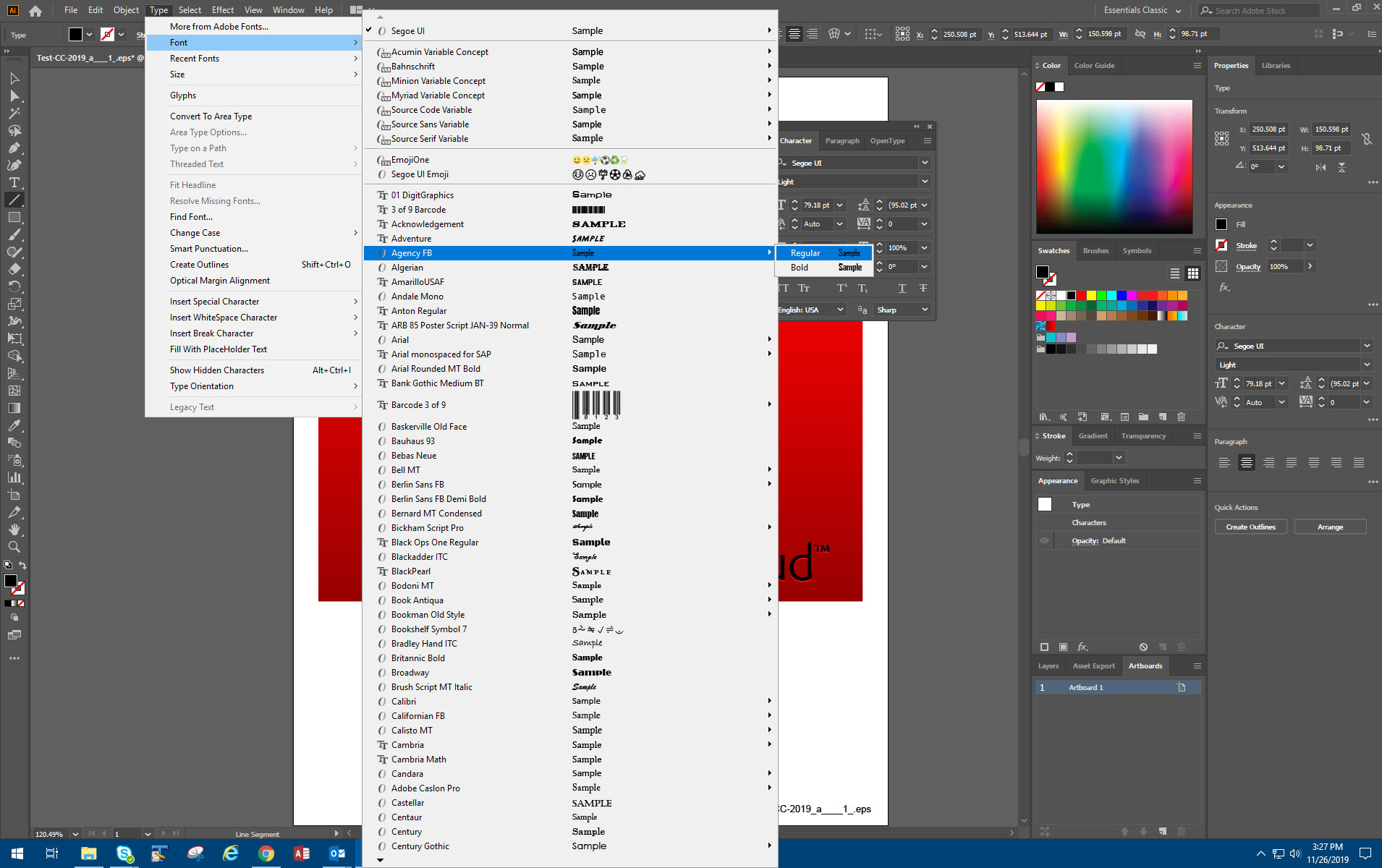 Illustrator 2019/2020 Menu Flyouts stuck in left c... - Adobe Community ...
