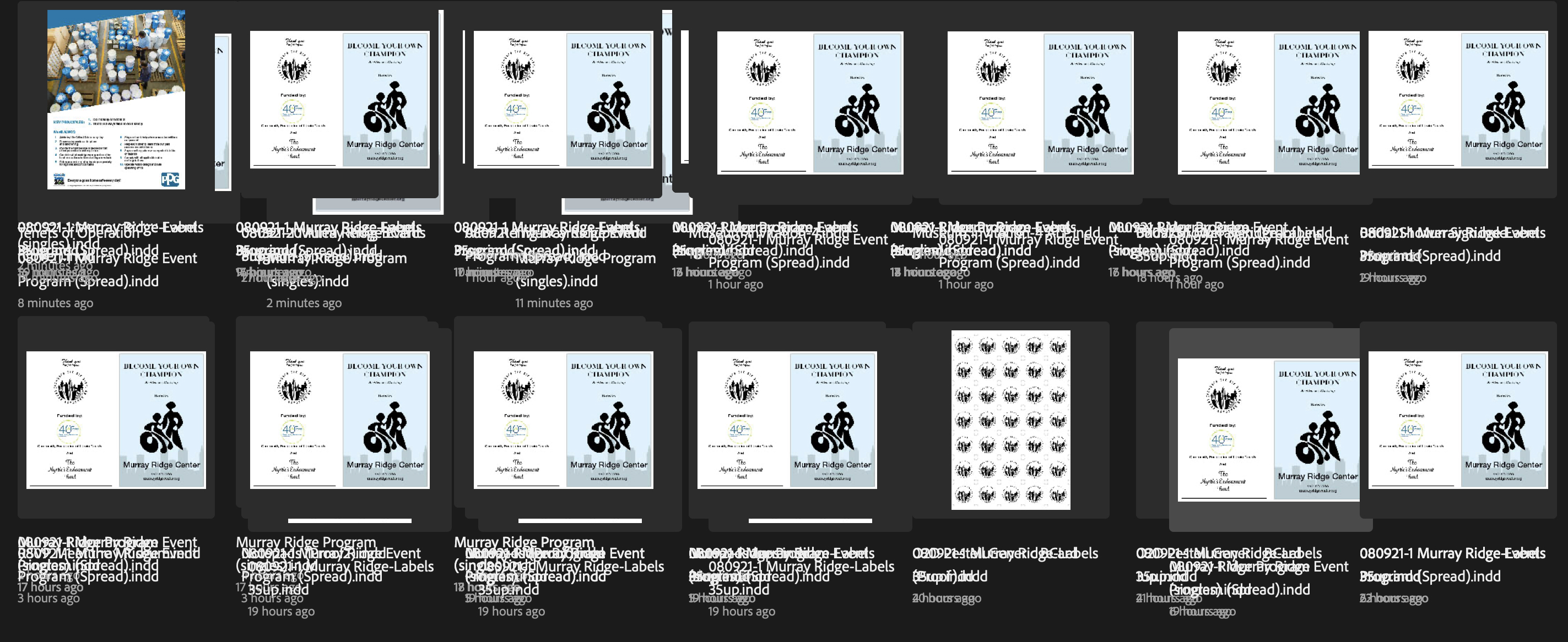 Indesign - Recent files view pages displaying garb... - Adobe Community ...