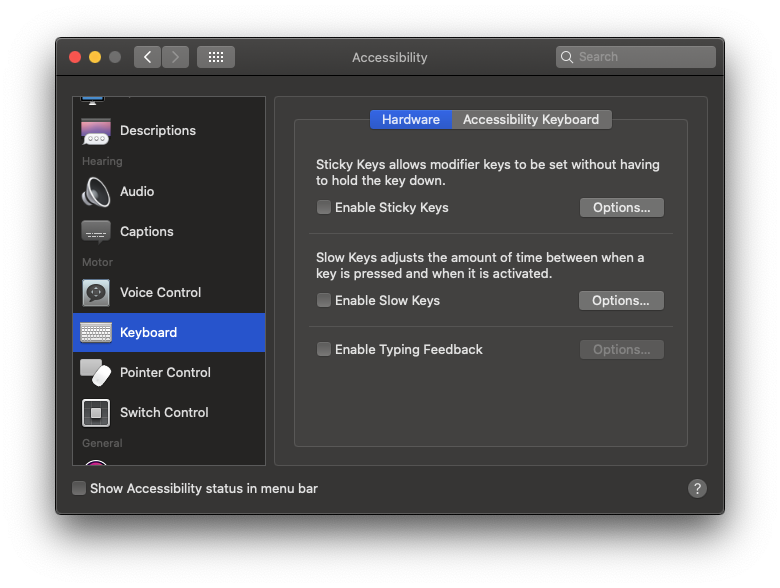 Sticking of keys (option, control, command) and th... - Adobe Product ...