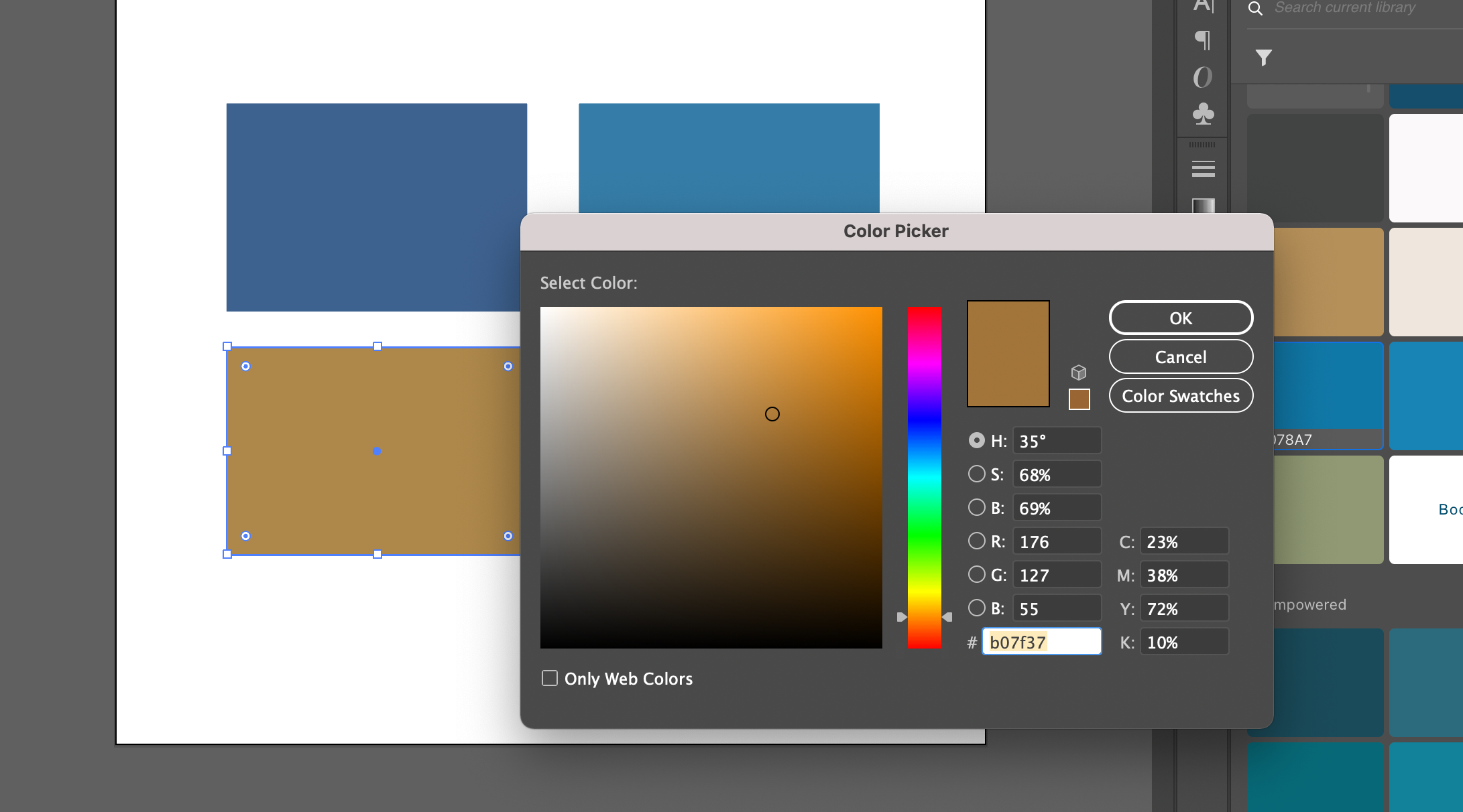 Solved: Illustrator & Indesign: Colors in library change #... - Adobe ...