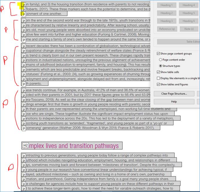 Exporting to accessible PDF, paragraphs splitting ... - Adobe Product ...