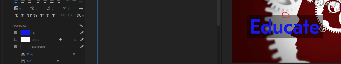 Solved: How to achieve a black background behind text (no ... - Adobe ...