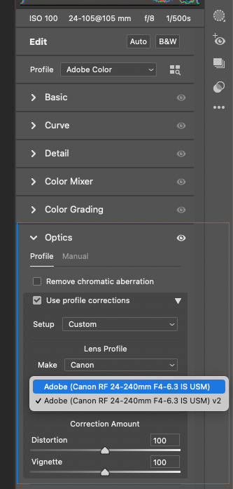 P: Lens Correction Profile for Canon RF24-240 exhi... - Adobe Product ...