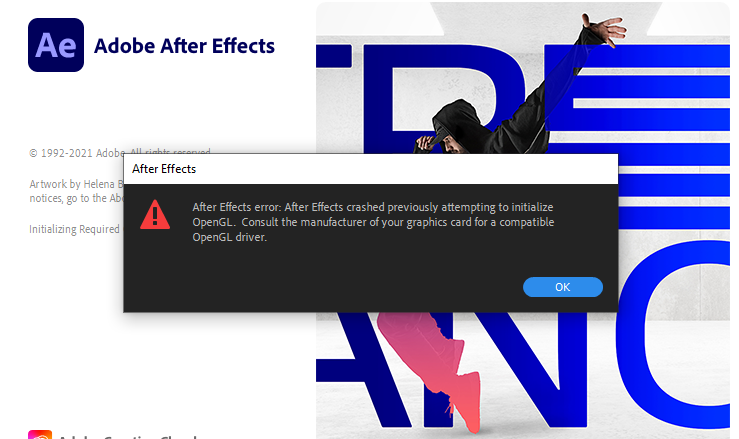 ADOBE AFTER EFFECTS CRASHES AS SOON AS IT LOADS - ... - Adobe Product ...