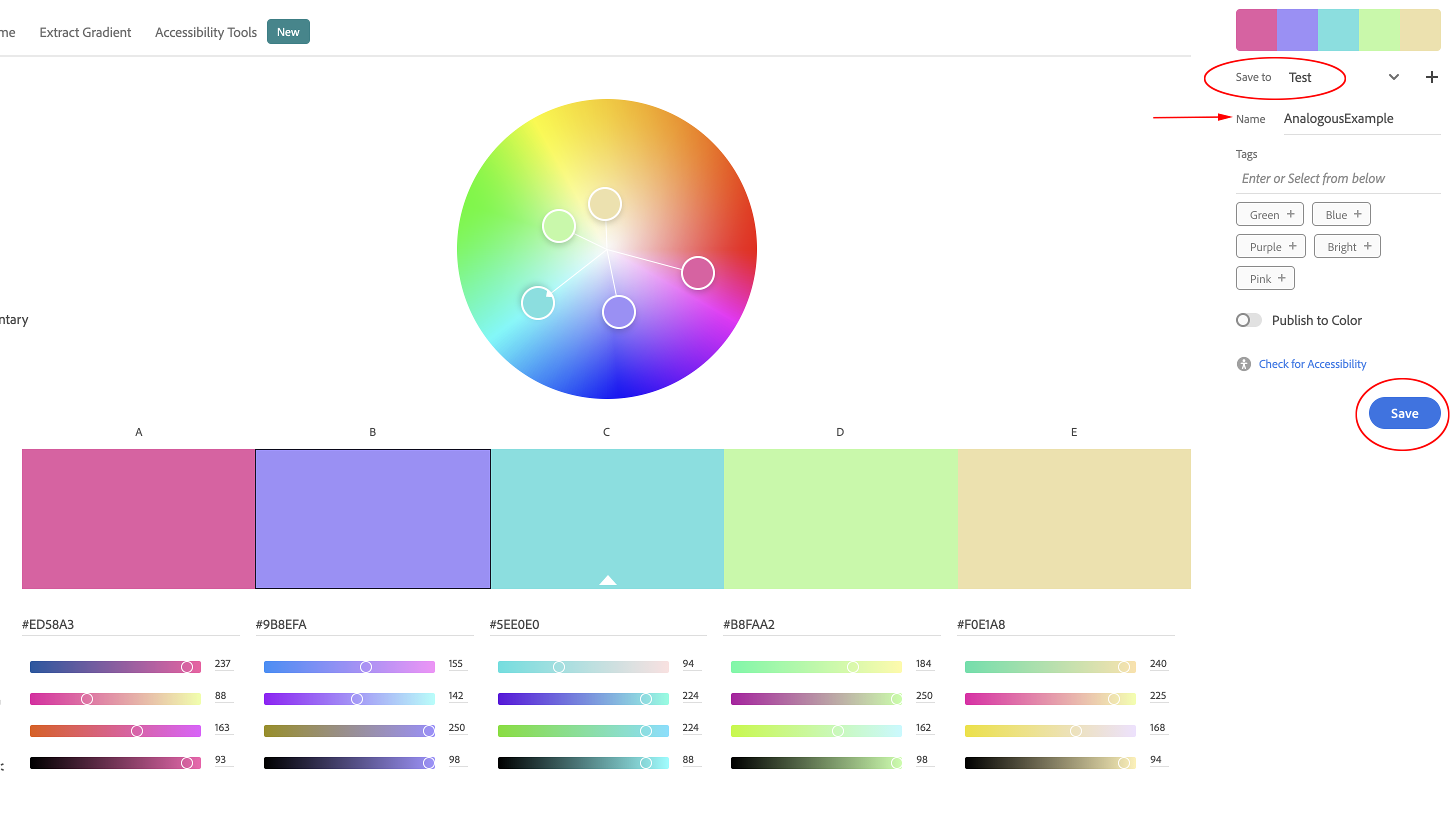color palettes in PS - Adobe Community - 12360338