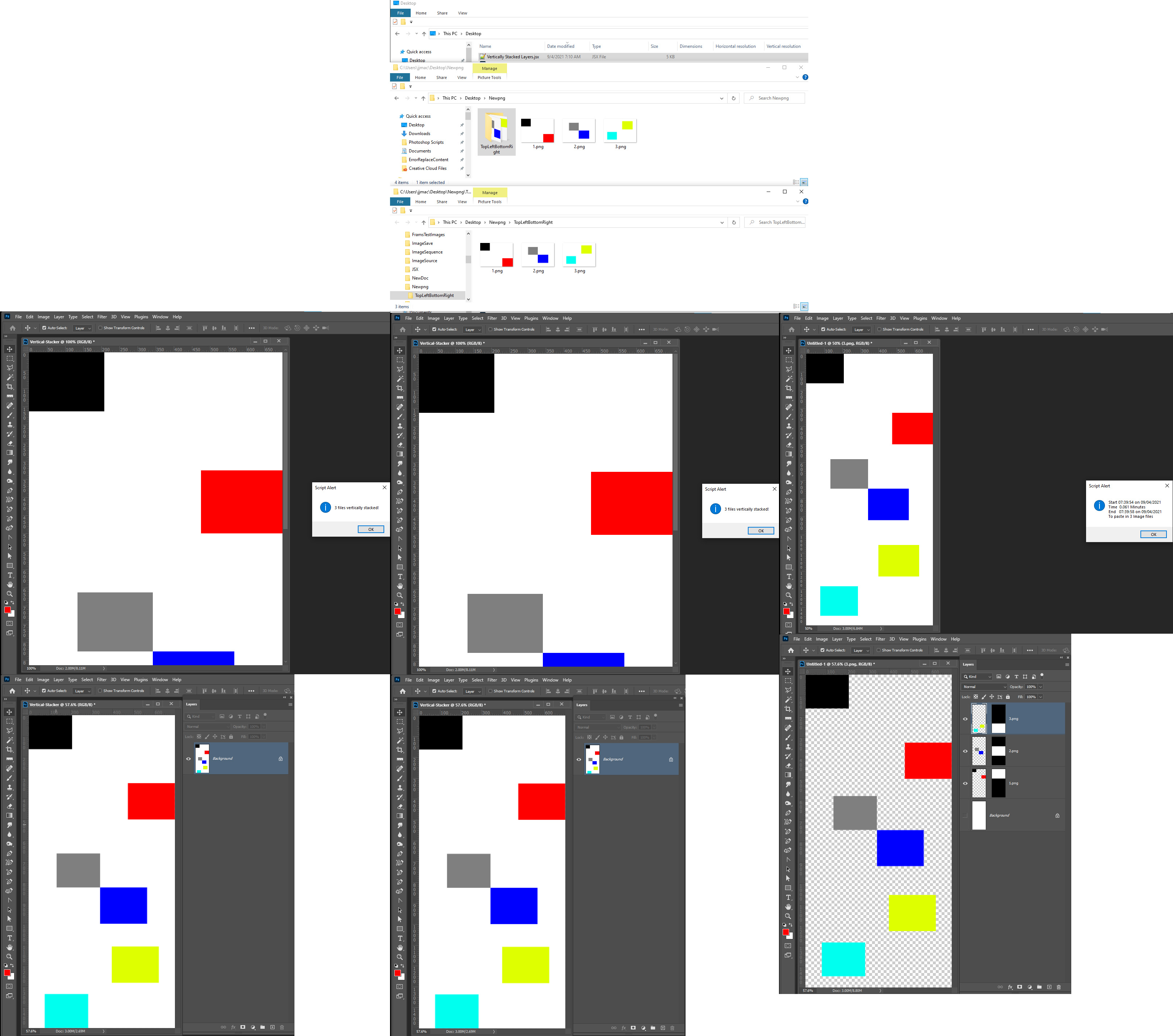 How to create one big PNG image from multiple PNG ... - Adobe Product ...