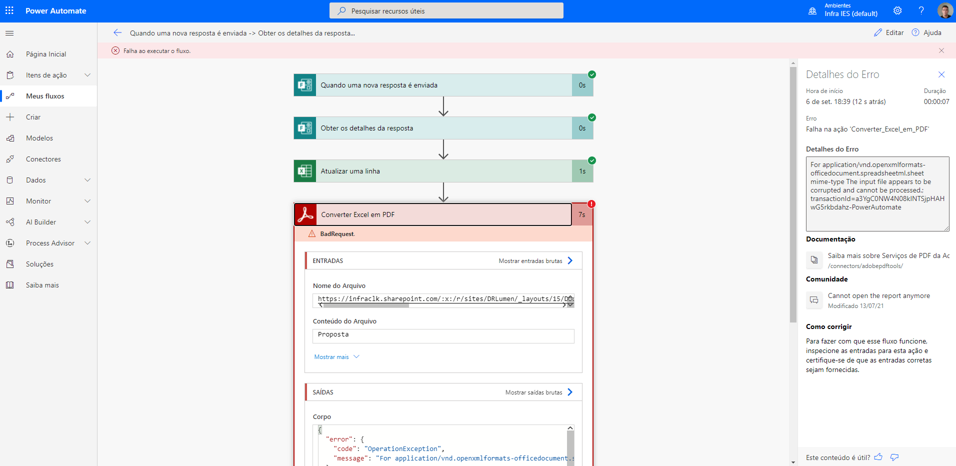 Convert Excel to PDF using Power Automate - Adobe Product Community ...