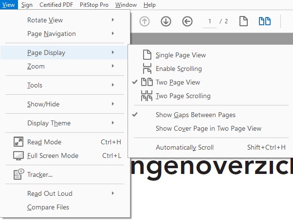 How to set two up with cover as default page view. - Adobe Community ...