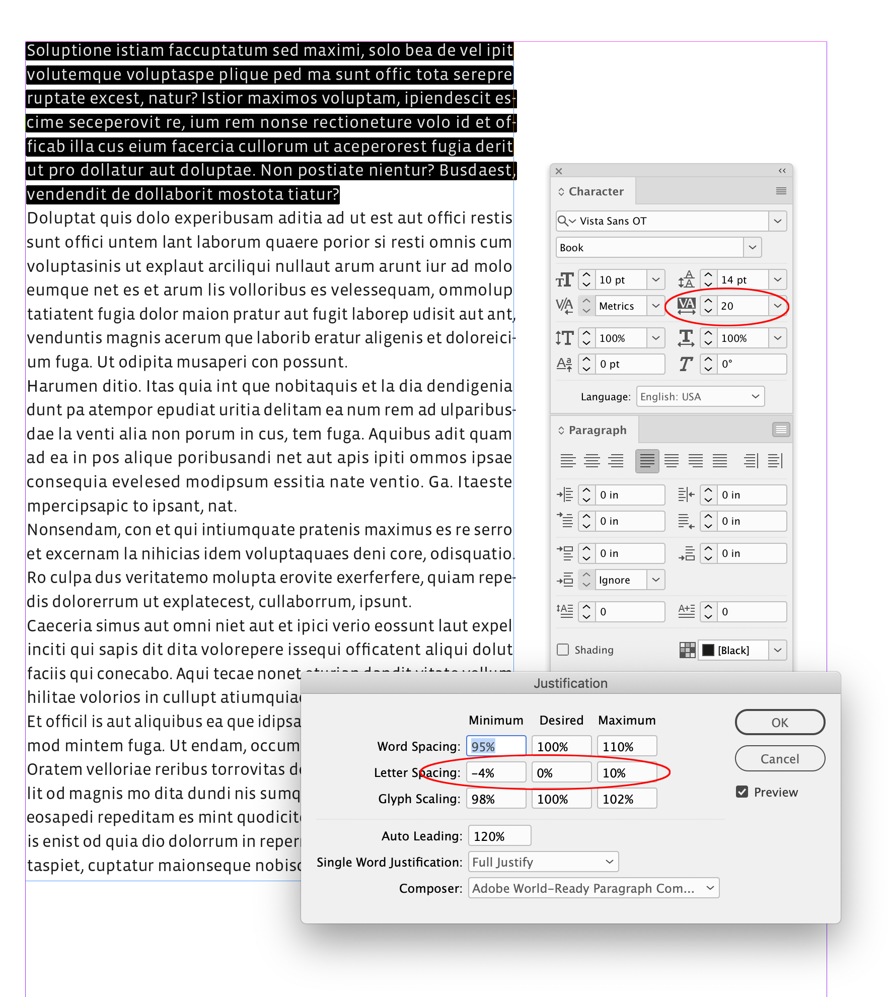 Why does my tracking in InDesign appear wider than... - Adobe Product ...