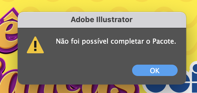 ERRO AO GERAR PACOTE - Adobe Community - 12379261