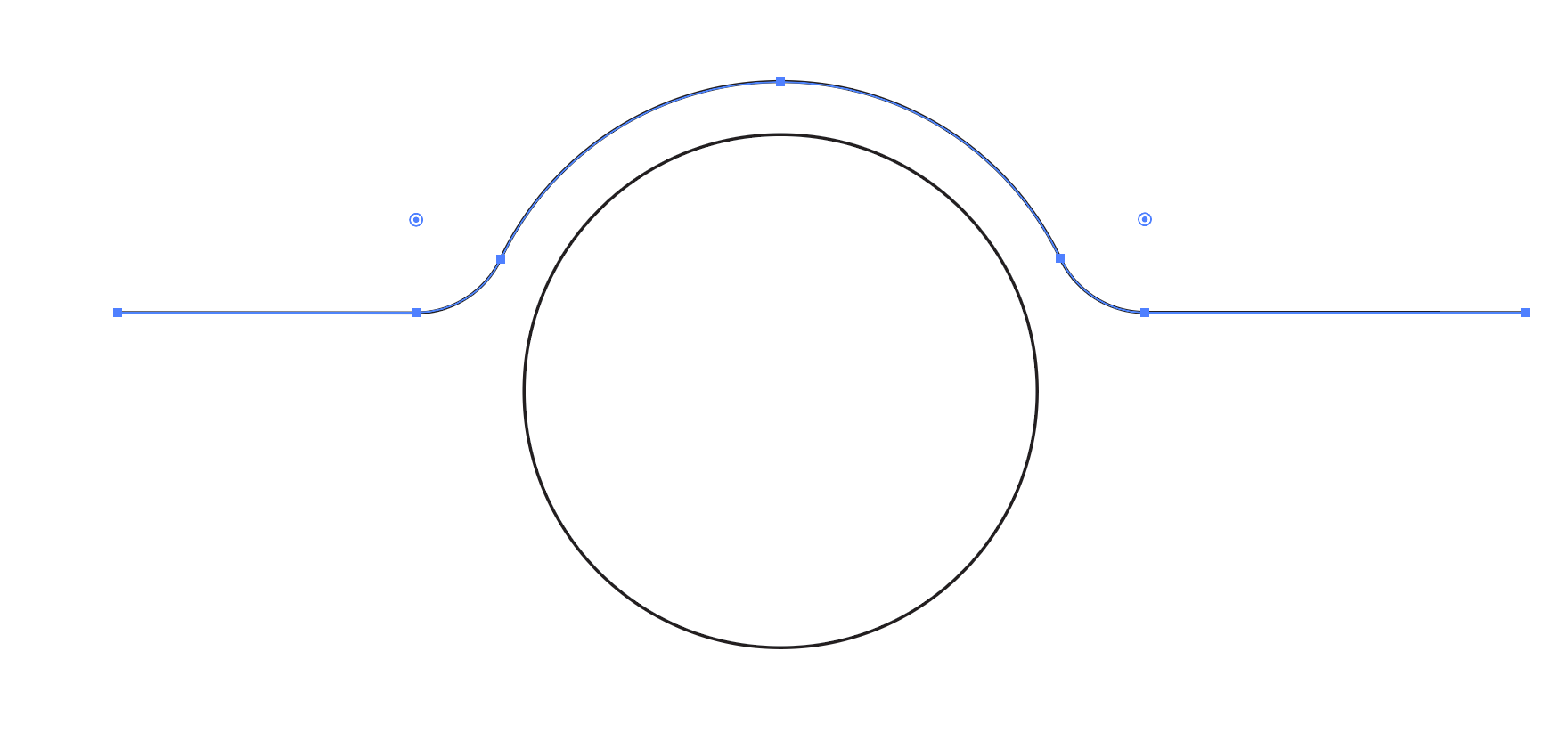 How to create a line curving around a circle - Adobe Product Community ...