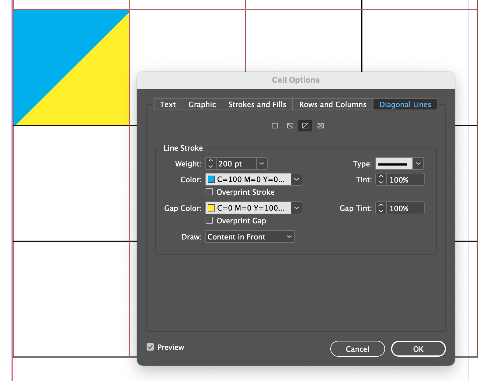 Solved: Half fill Table Cell - Adobe Product Community - 12393620