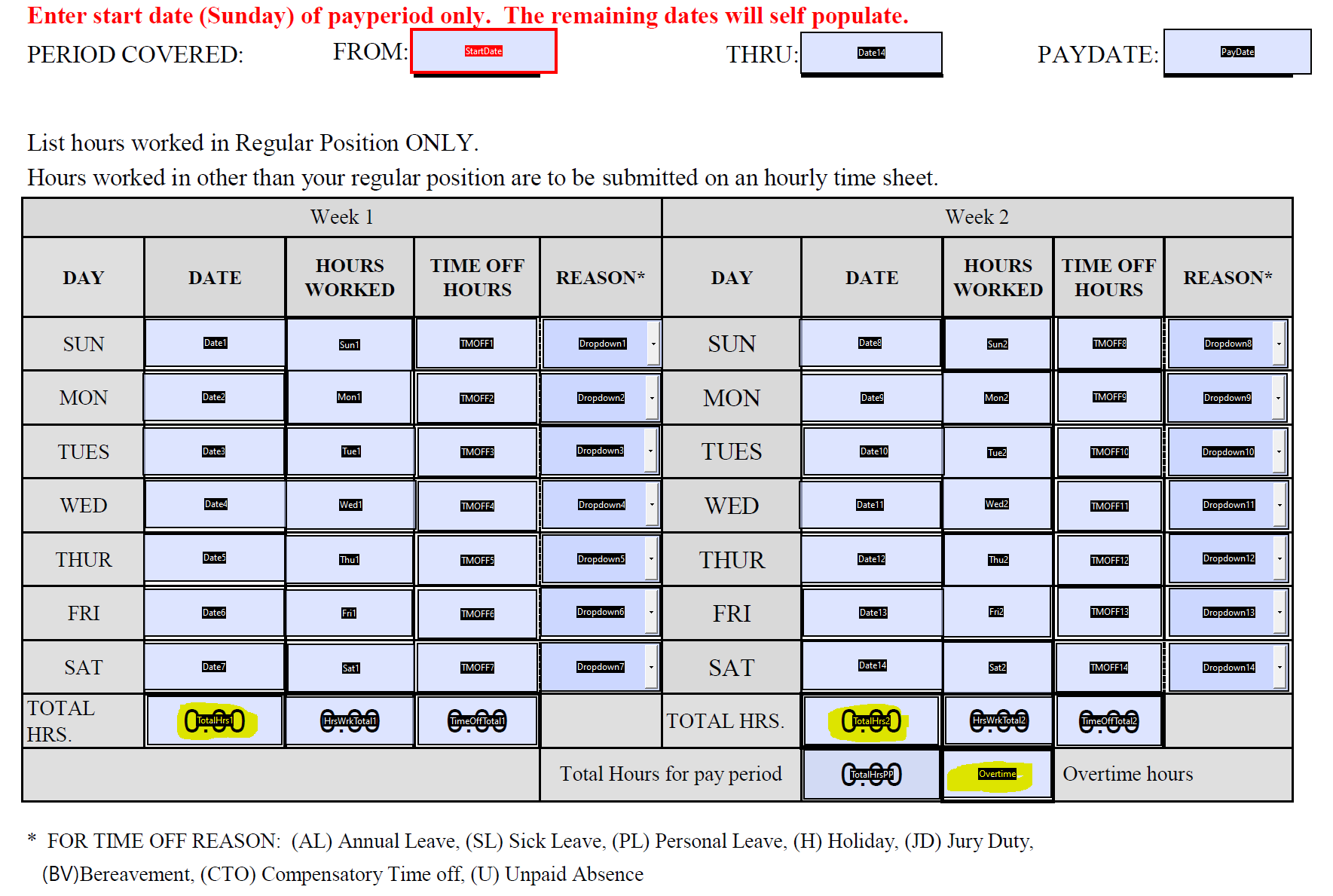 Calculating Overtime / Calculating Difference - Adobe Community - 12398503