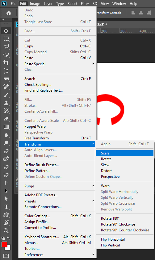 Different Distort Tool Problem PS - Adobe Product Community - 10773434