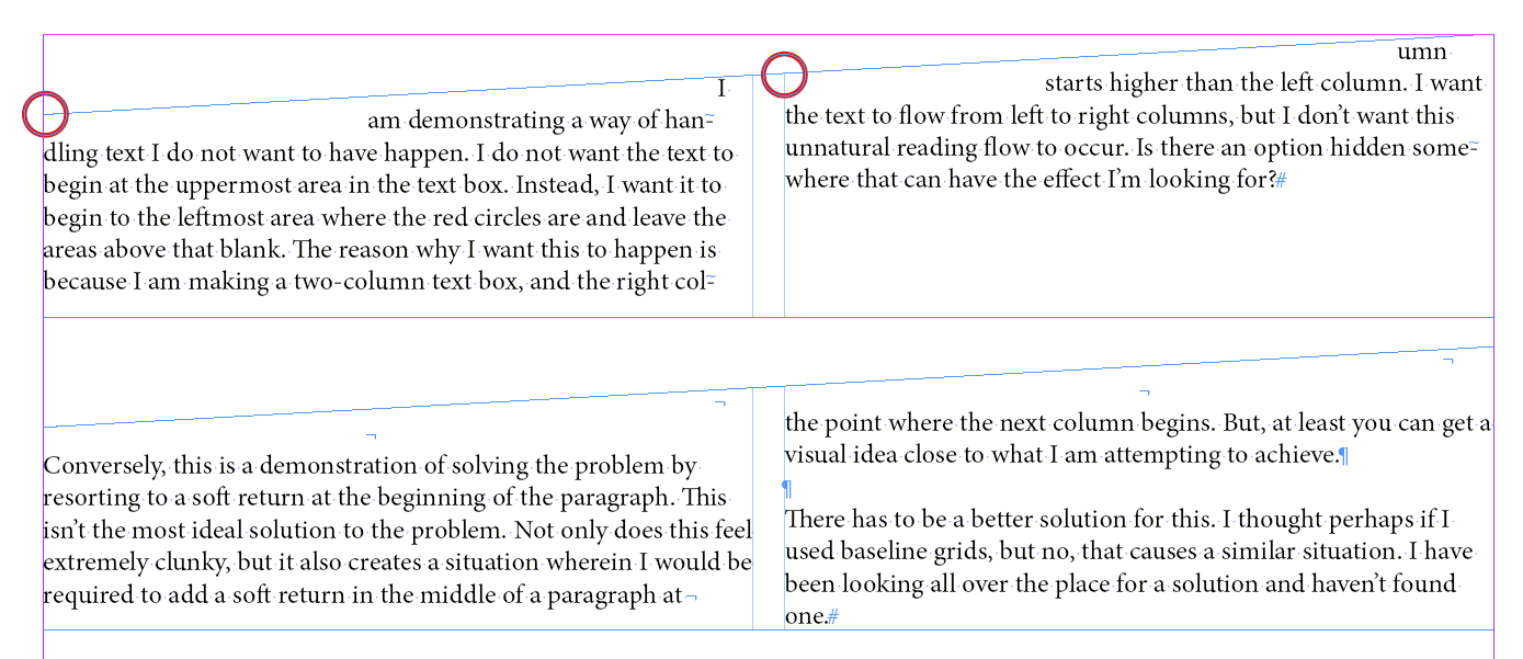 Getting text to start at the leftmost position of ... - Adobe Product ...